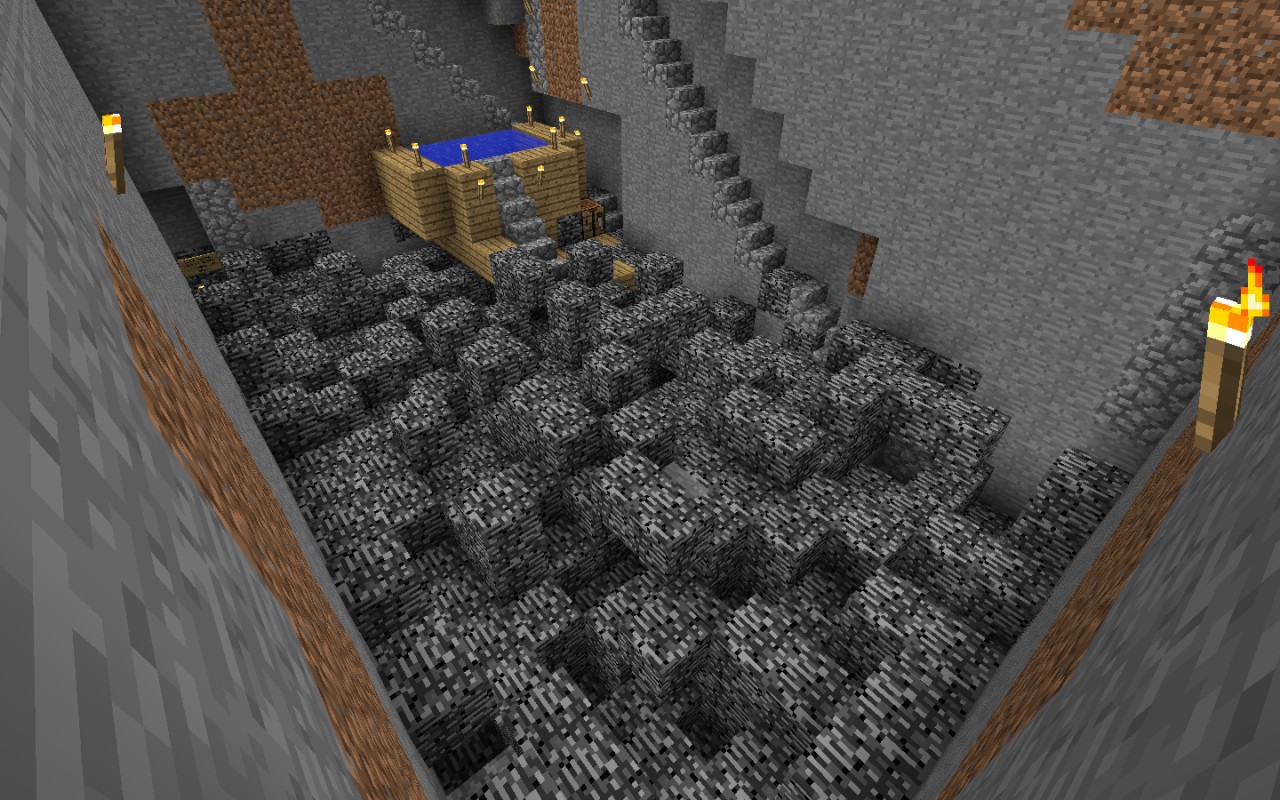 Bedrock Mineshaft Minecraft Map